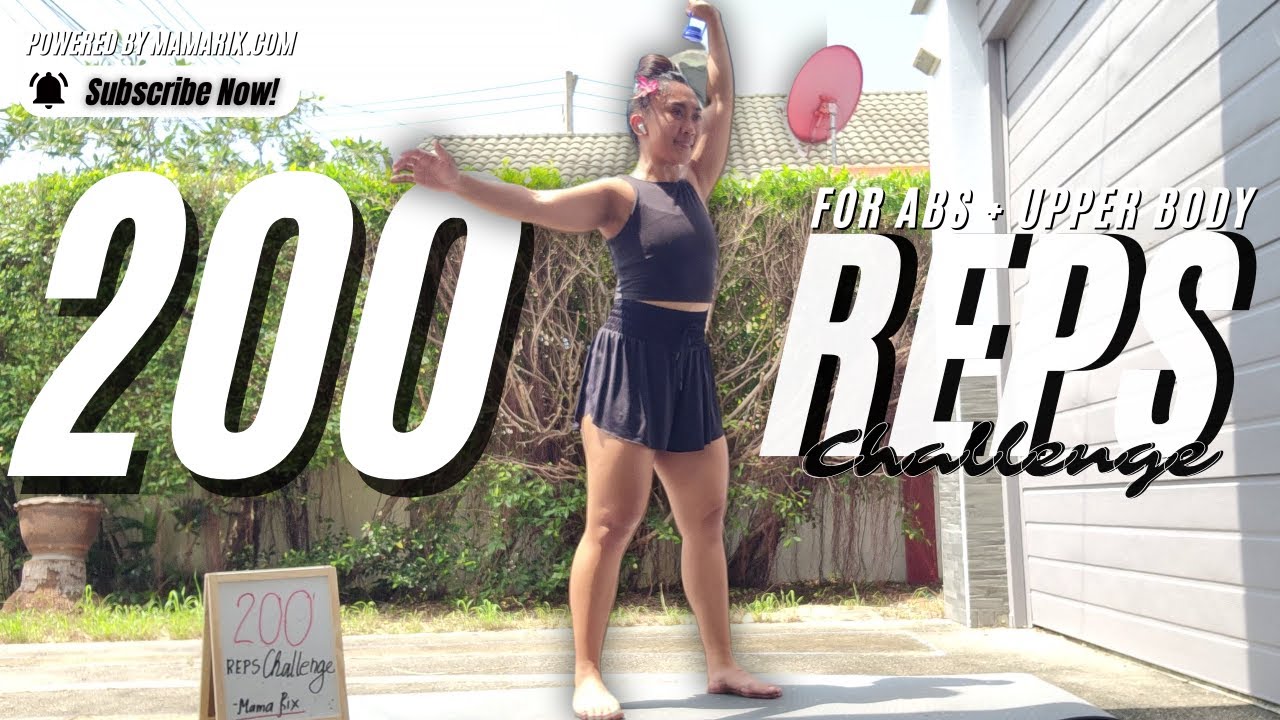 Day 21/30: 200 Reps Challenge for Abs + Upper Body with Water Gallon ...