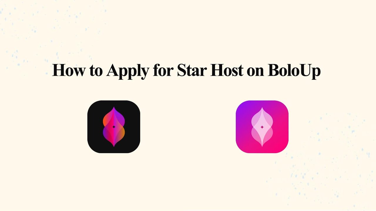 How to Become a Star Host on BoloUp - YouTube
