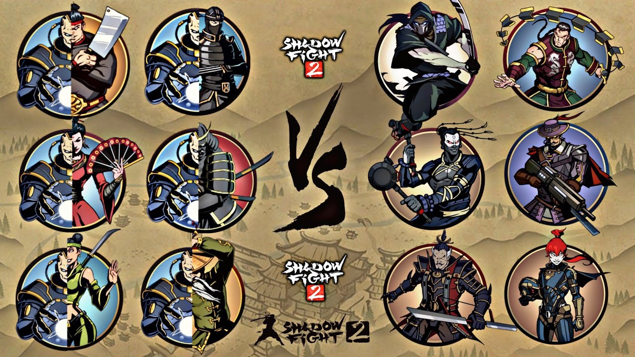 Shadow Fight 2 | Titan-Bosses vs Titan Bodyguards - YouTube