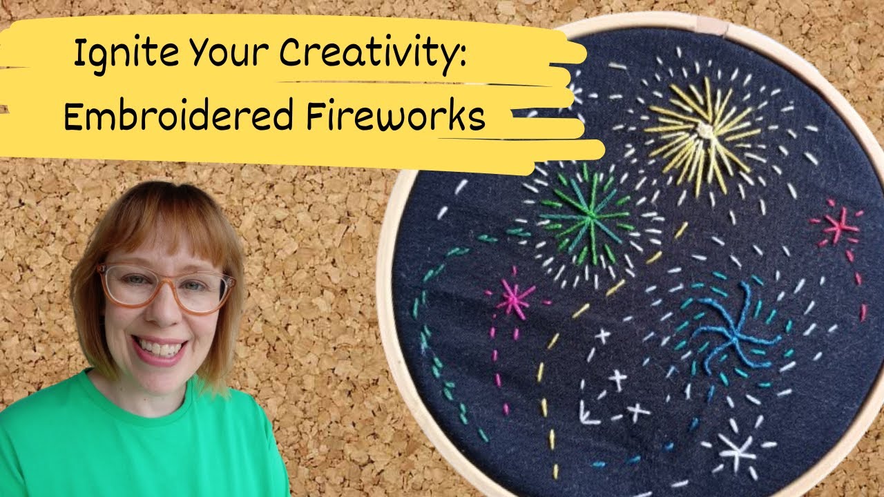Easy Fireworks Embroidery (Tutorial for Beginners) - YouTube