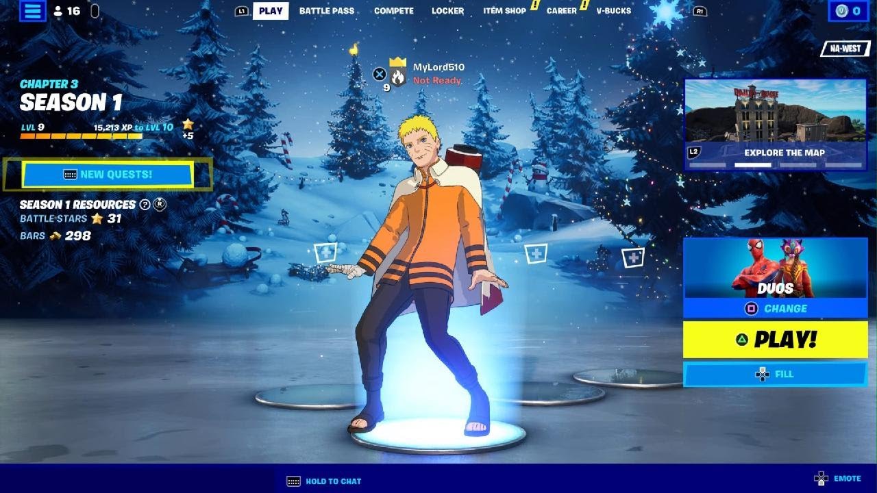 Fortnite Hokage Naruto got moves - YouTube