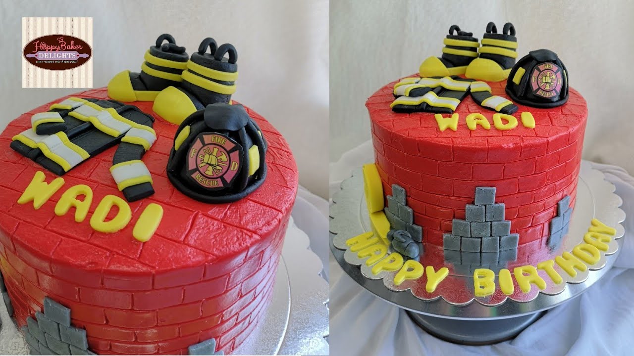 Fire Fighter Cake | A Decorating Tutorial - YouTube