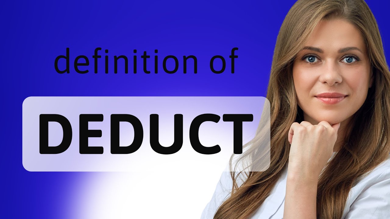 Deduct • what is DEDUCT meaning - YouTube