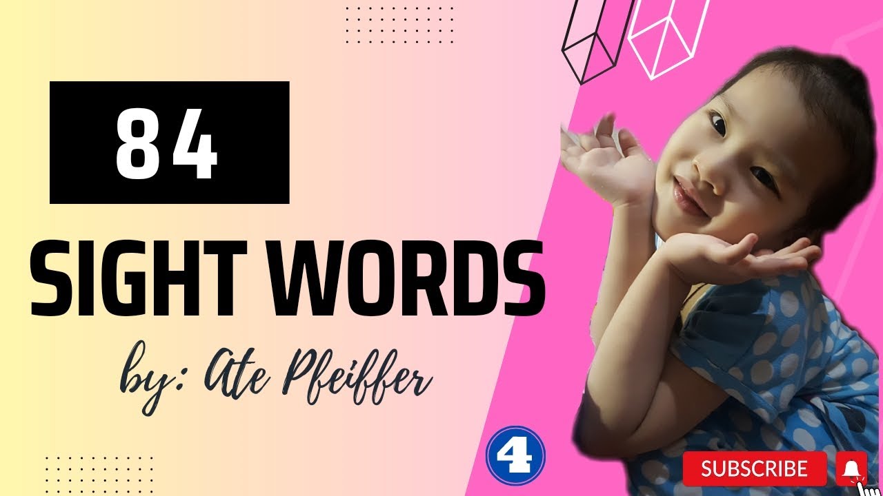 84 SIGHT WORDS || DIY Flascards for Reading Comprehension - YouTube