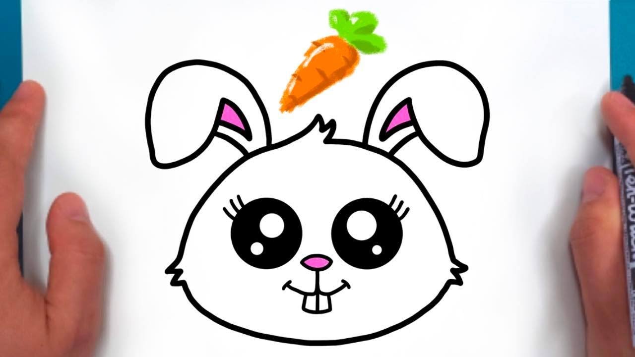 Deseneaza un IEPURAS Dragut de PASTE Pas cu Pas pt Incepatori 🐰 How to ...
