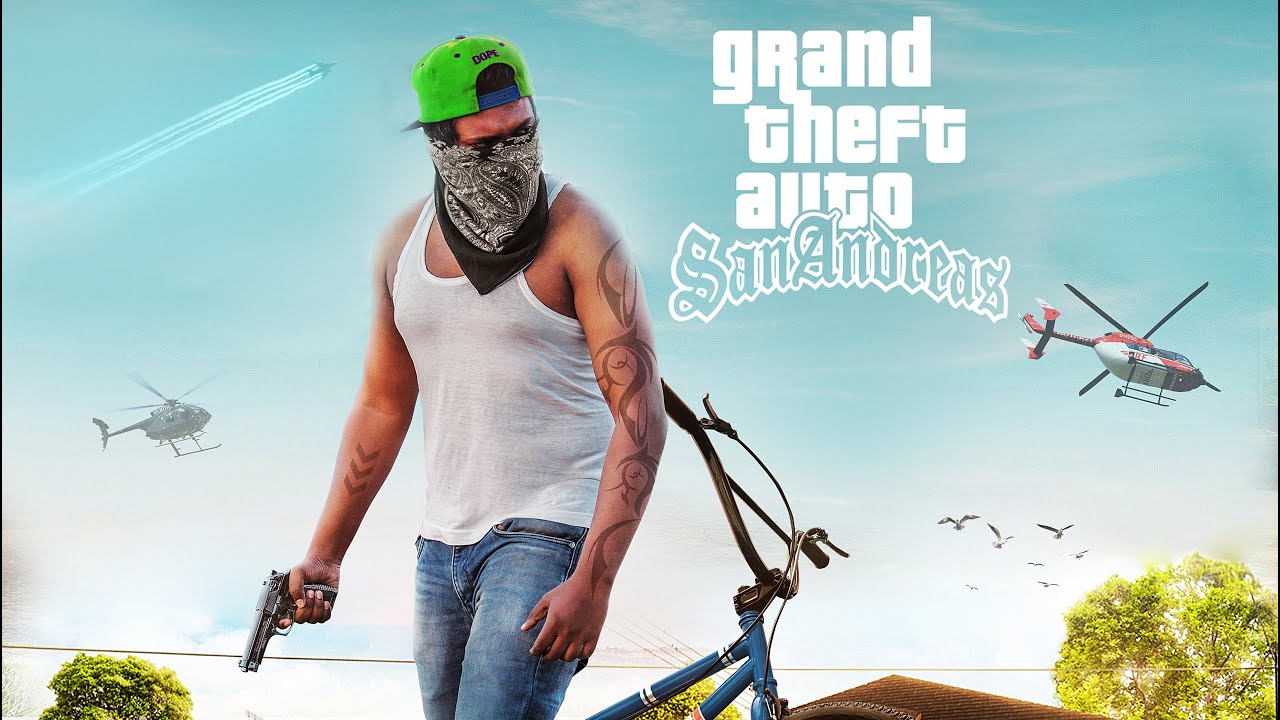 How To Turn Your Self Into The GTA San Andreas | Photoshop Manipulation ...