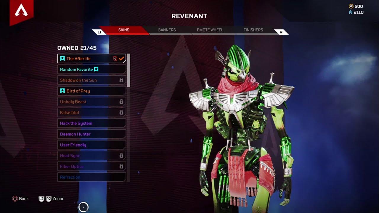 Apex Legends Revenant The Afterlife Legendary Recolor Skin Showcase First & Third Person View ...