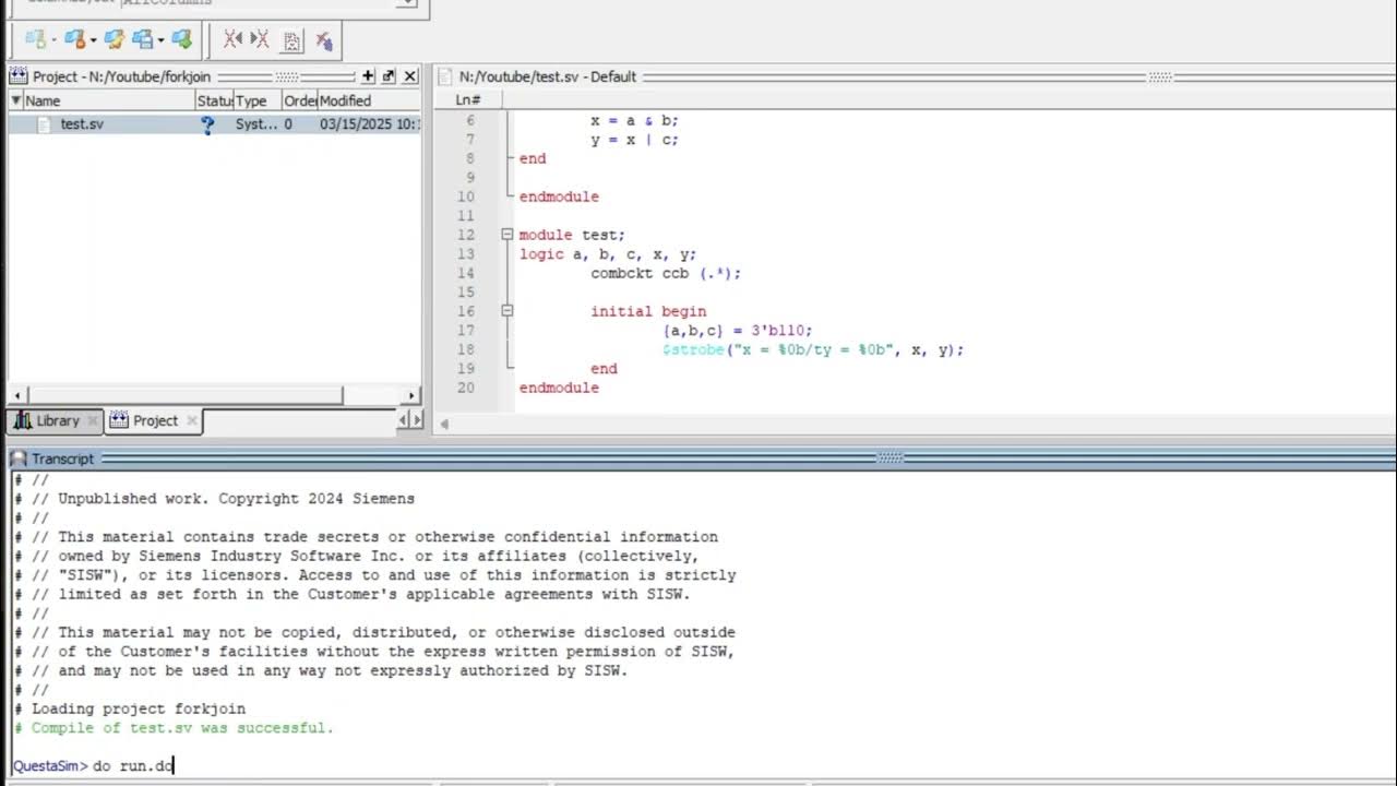 Blocking and Non-Blocking Assignments with examples | QuestaSim - YouTube