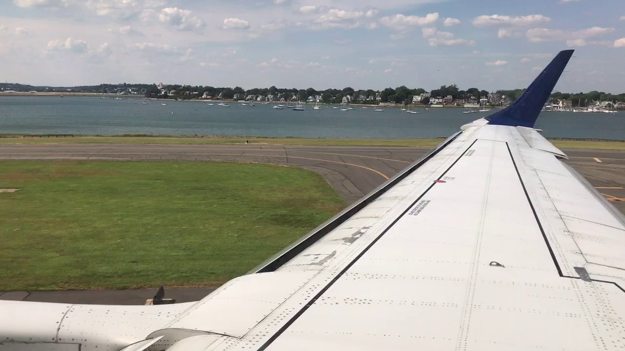 JetBlue E190 Landing on Runway 27 at Boston Logan Int'l Airport (KBOS ...