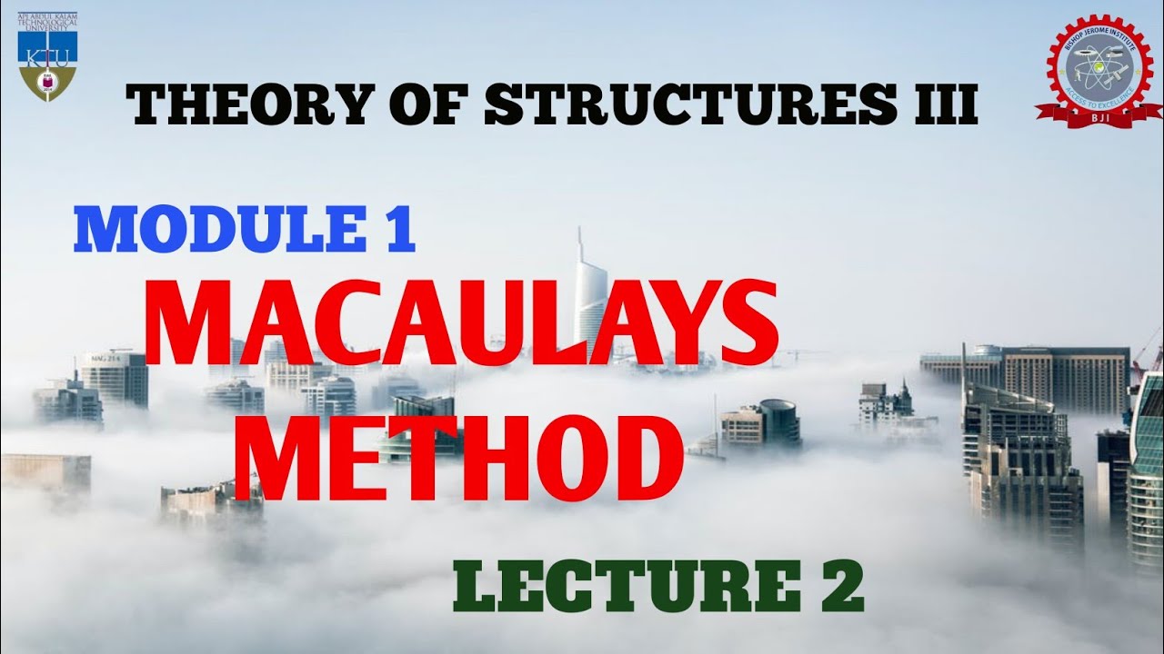 Deflection of Beams_MACAULAYS METHOD Lecture 2 - YouTube