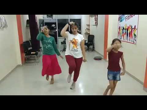 Beautiful Indian girl dancing in dance class