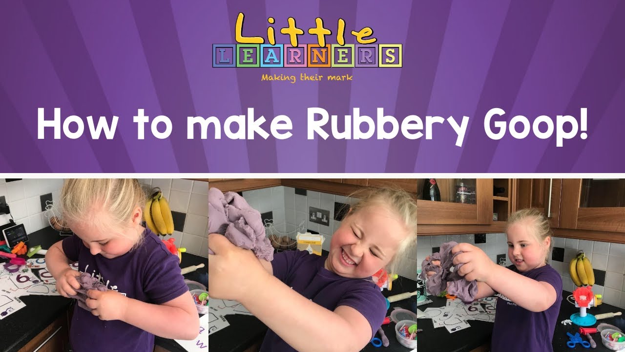 How to make AMAZING Rubbery Goop! | Not quite Play Dough, not quite ...