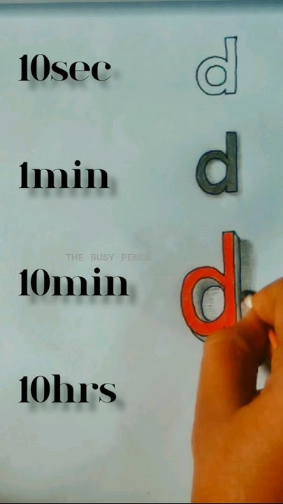 💥🤯 How To Draw Small d Letter In 3d 😱 ||#shorts shorts #drawing #art # ...