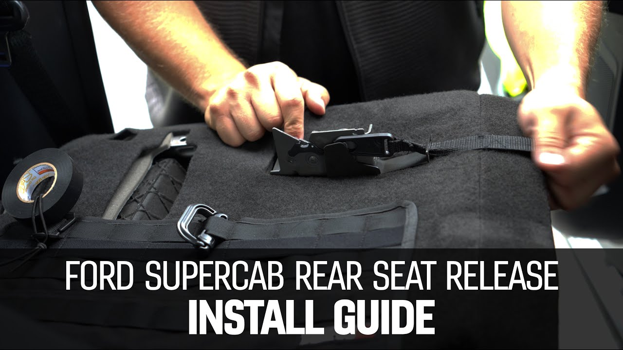 BuiltRight Rear Seat Release Ford SuperCab Install - YouTube