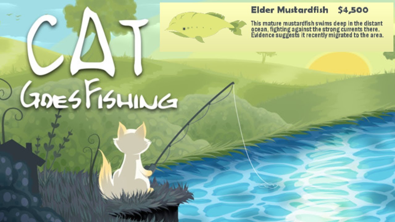 How to catch the Elder Mustardfish in cat goes fishing | New update ...