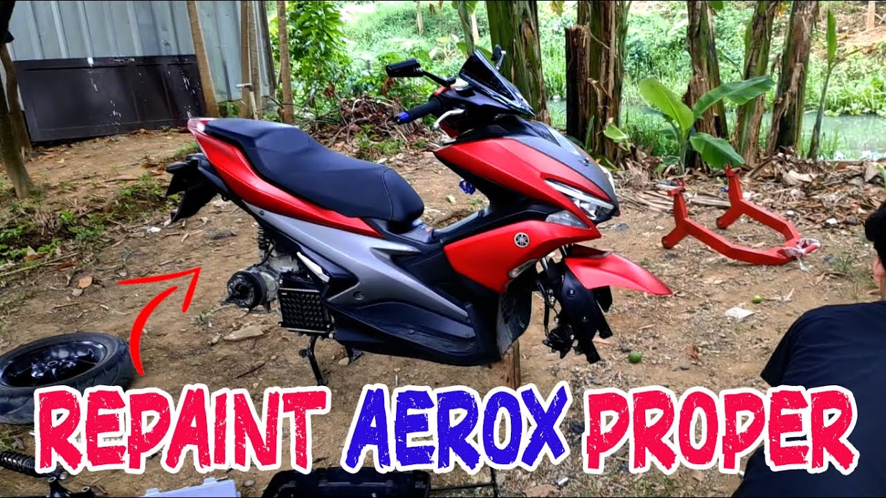 REPAINT VELG AEROX BLUE CANDY TONE BY SAPPORO! MOTOVLOG INDONESIA - YouTube