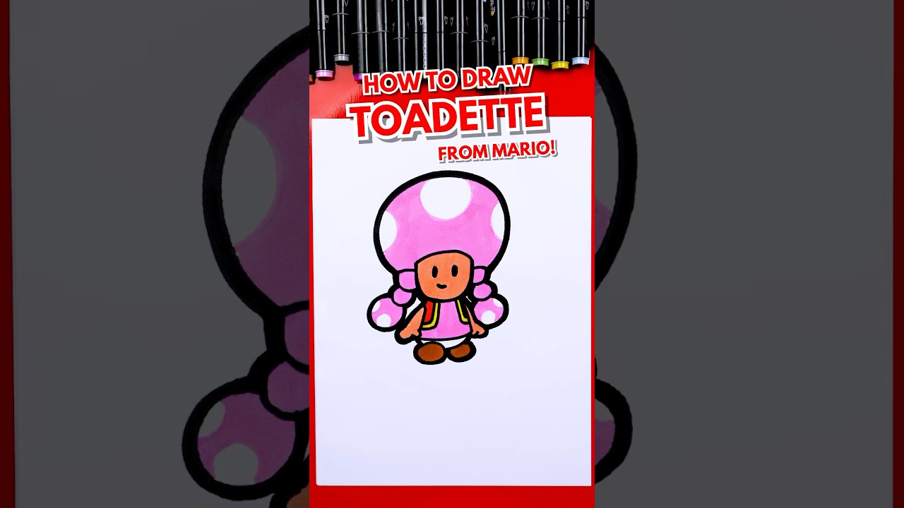 How To Draw Toadette Step By Step