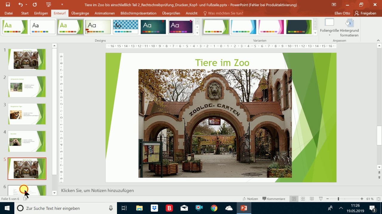 MS Office Power Point 2016 - Tutorial - Teil 3 - Foliendesign - Entwurf ...