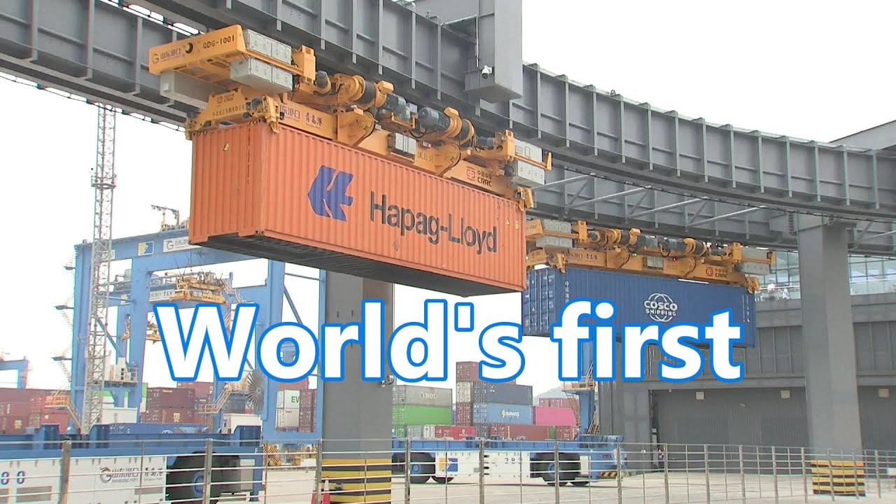 World's first smart container transport system put into use at east ...