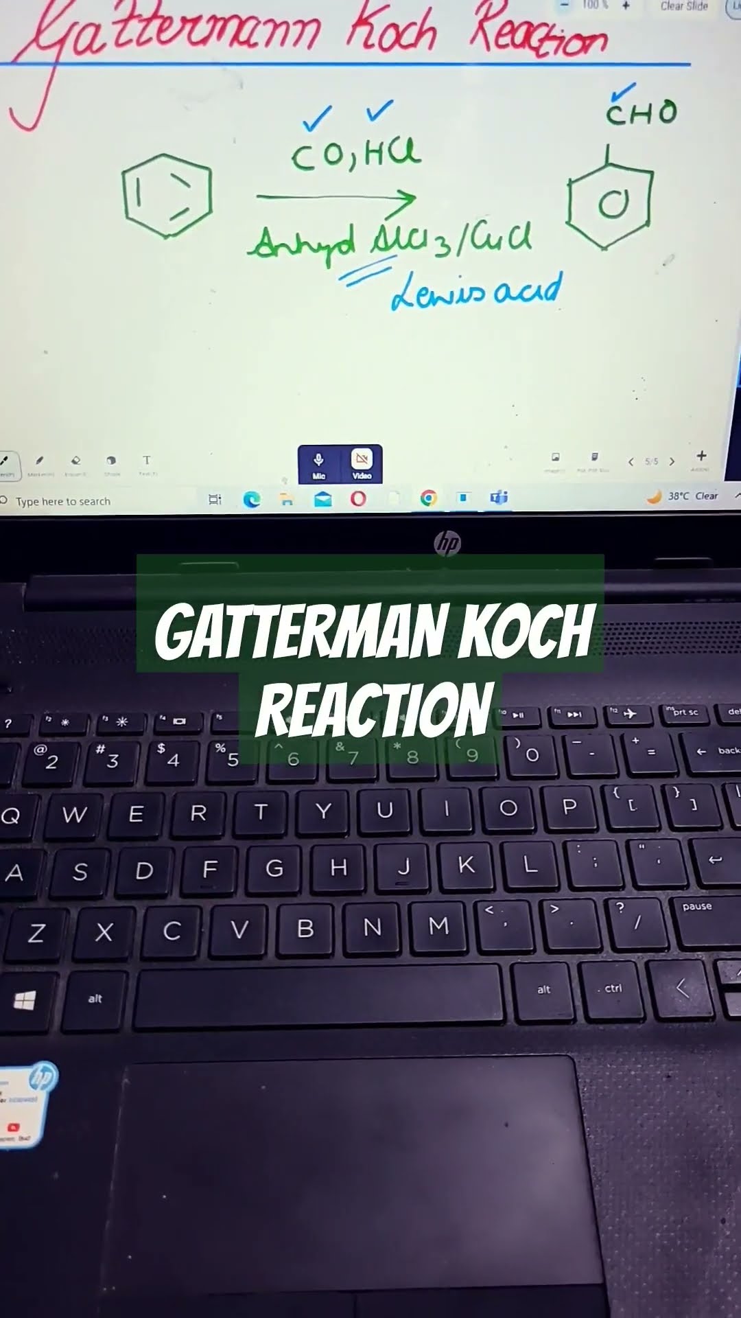 GATTERMAN KOCH REACTION. #ncertchemistryclass12 # ...