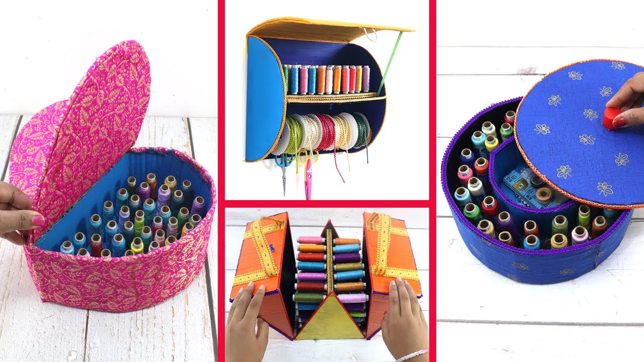 4 Thread Storage Box Ideas that you have never seen Yet l DIY Thread ...