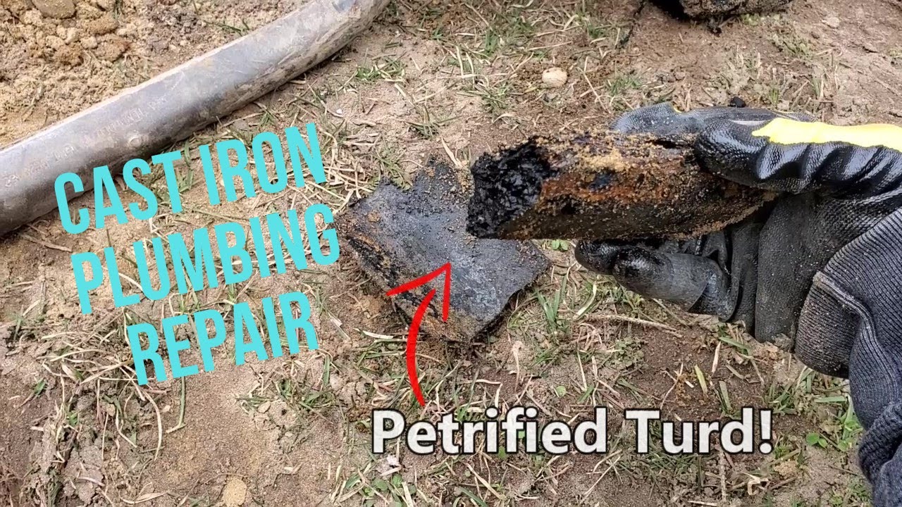 Cast Iron Plumbing Repair Between Septic Tanks | #AskThePumperdude ...