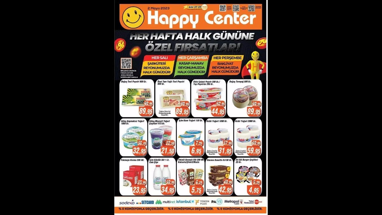 Happy Center Fırsatları Kampanyalar! 01 - 02 Mayıs 2023 - YouTube
