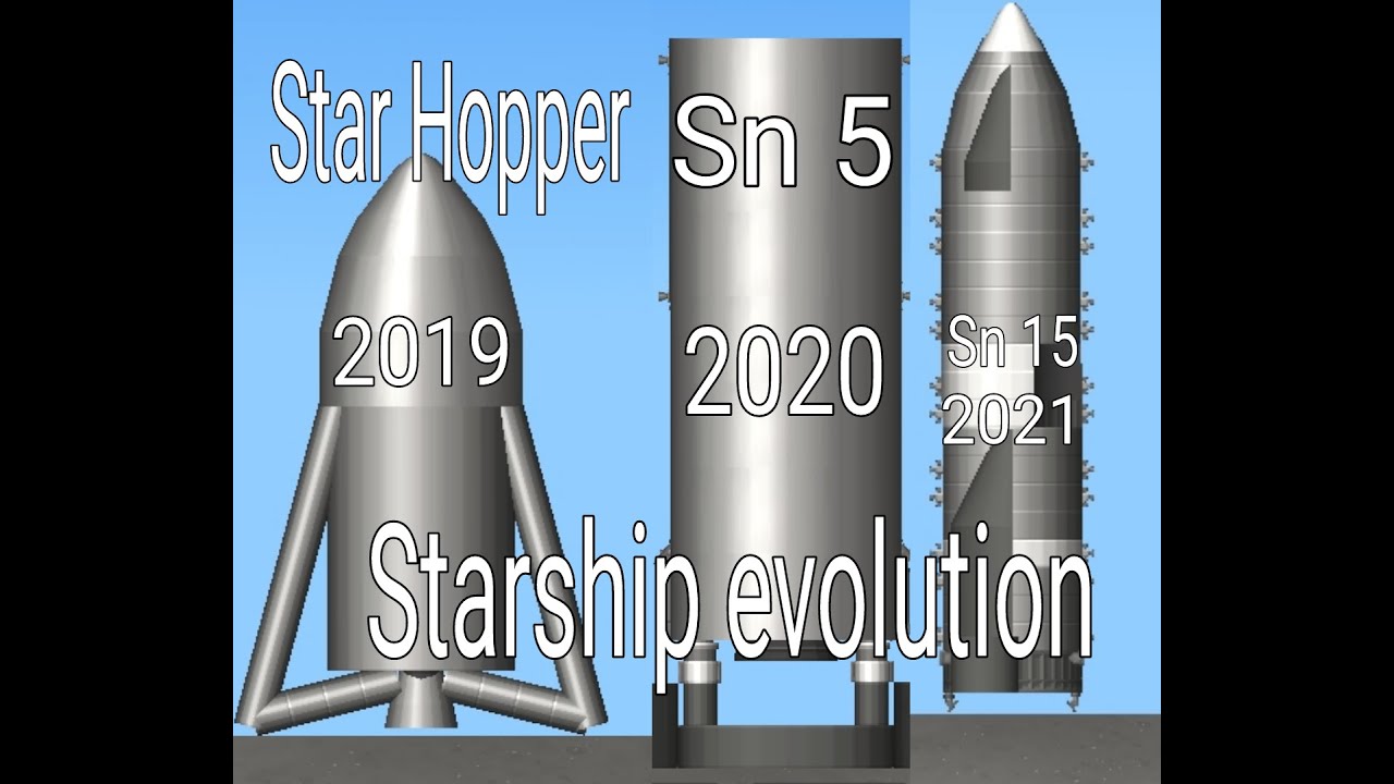 evolution of Starship from starhopper to Sn15 (most viewed video) - YouTube