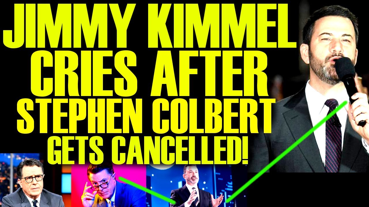 Jimmy Kimmel CRIES After Stephen Colbert LATE SHOW GETS CANCELLED By ...