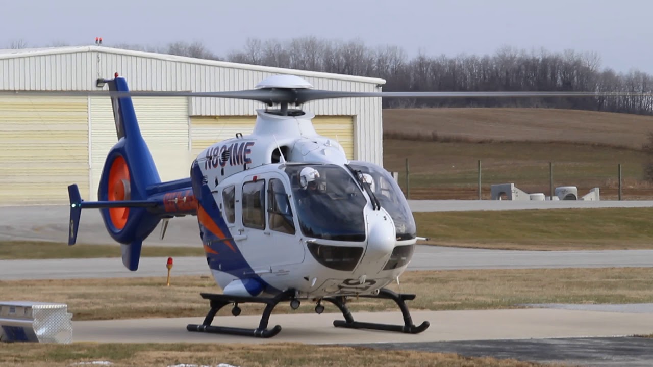 STAT Medevac 13 with spare N831ME Take off from York airport - YouTube