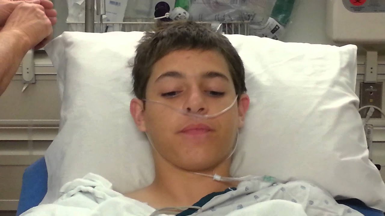 Matt Post Op Knee Surgery - YouTube