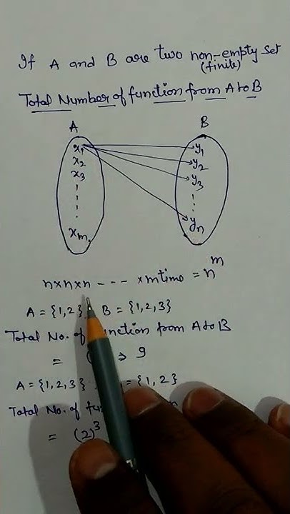 #How can you find out total number of function from two non-empty finite set A and B - YouTube