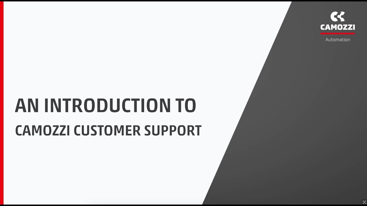 Camozzi UK Customer Support - Your Industrial Automation Partner - YouTube