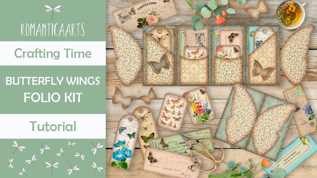 Design Showcase - Butterfly Wings Folio Kit - YouTube
