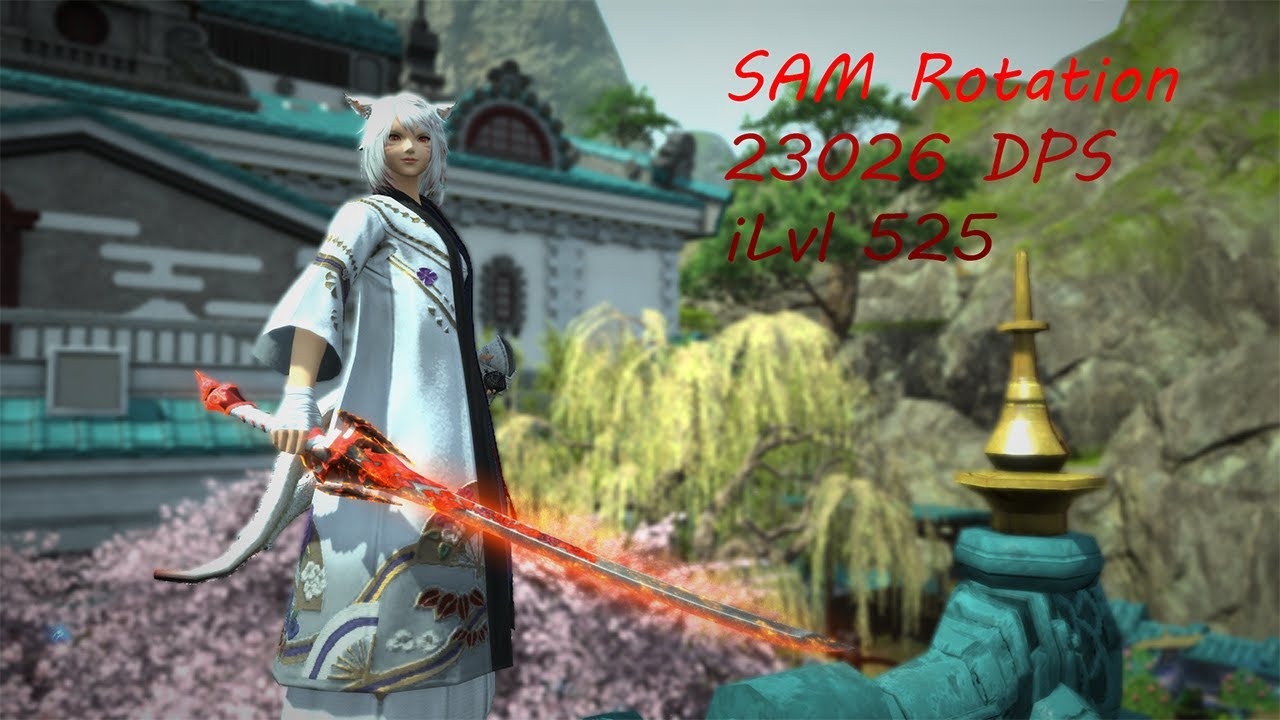 FFXIV - SAM Rotation 23036 DPS - E12S Dummy - i525 - YouTube