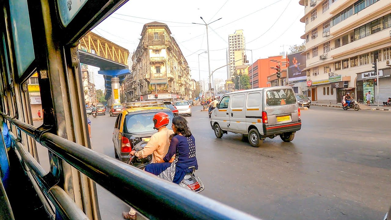 BEST Bus Ride From Priyadarshini Park To Grant Road | Mumbai | 4K - YouTube