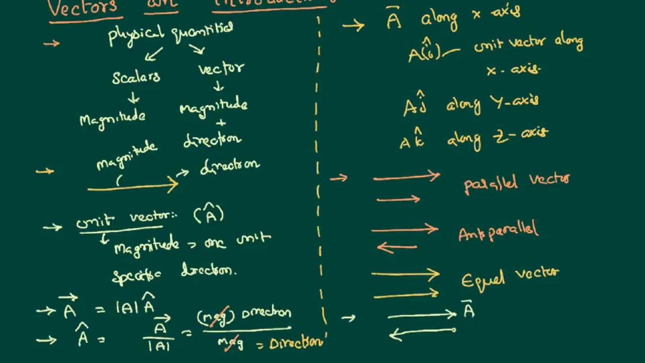 Vectors Introduction :Motion in a Plane for JEE and NEET Physics - YouTube