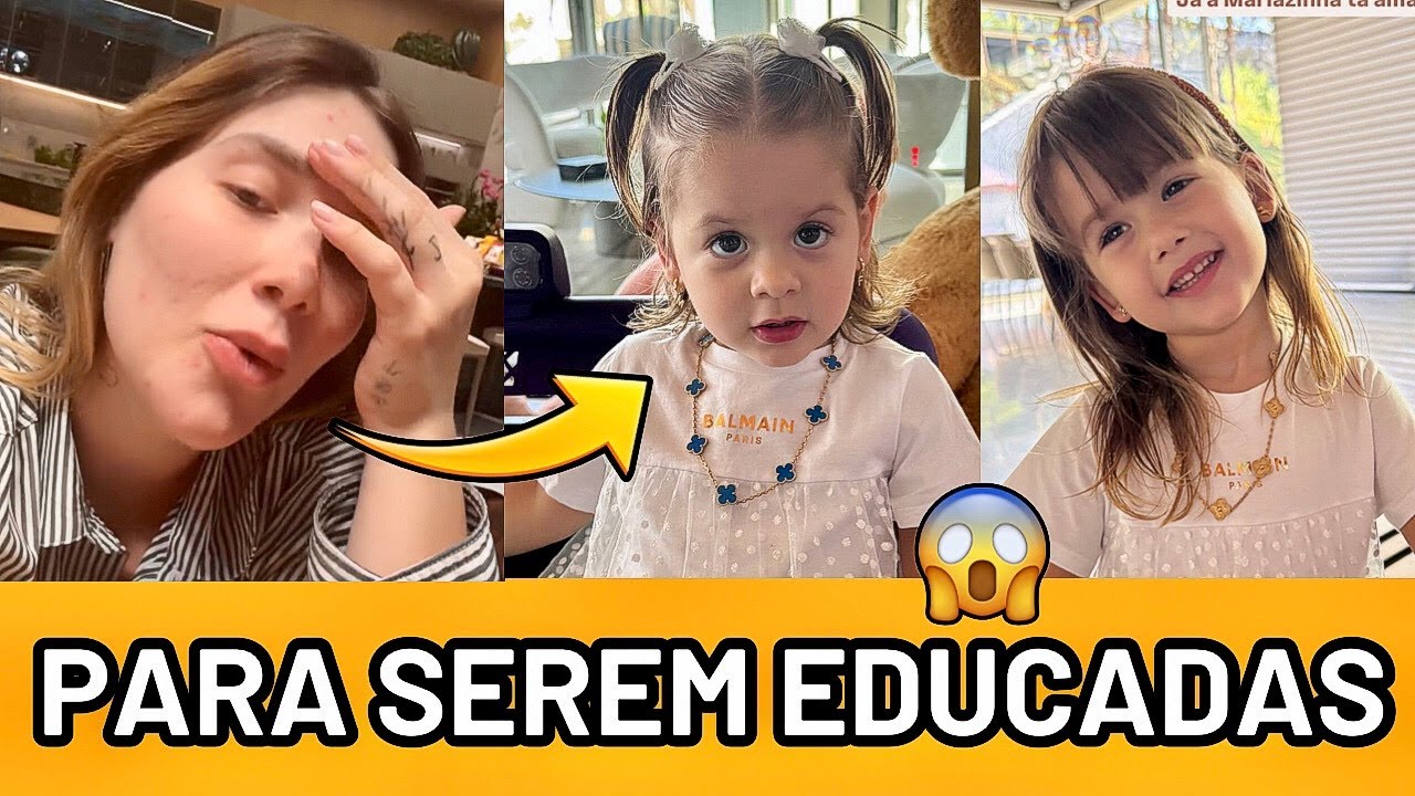 VIRGÍNIA EDUCA MARIA ALICE E MARIA FLOR ANTES DO ANIVERSÁRIO 😱 - YouTube