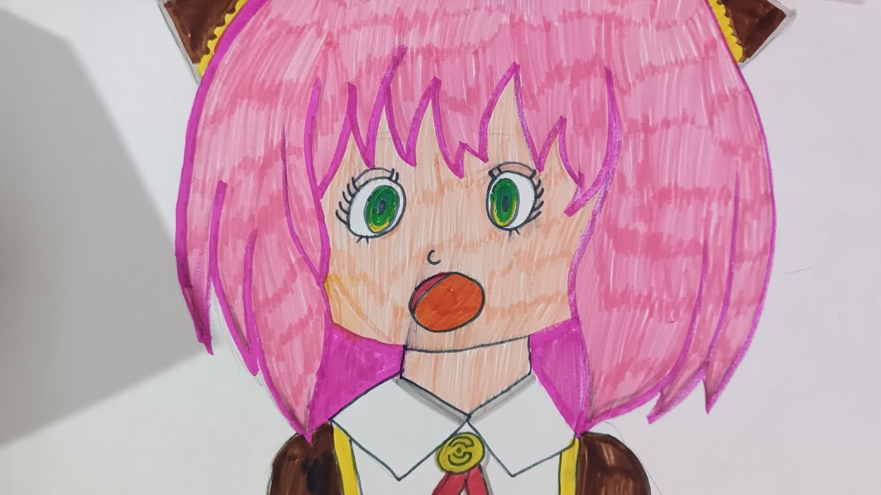 How to draw Amine girl | Easy amine girl drawing @TalentedSiblings1 ...