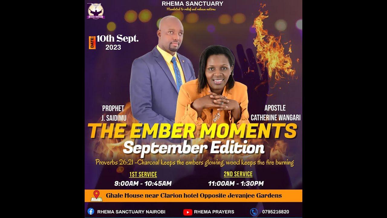 2ND SUNDAY SERVICE || BAPTISM BY THE FIRE || THE EMBER MOMENTS || RHEMA ...