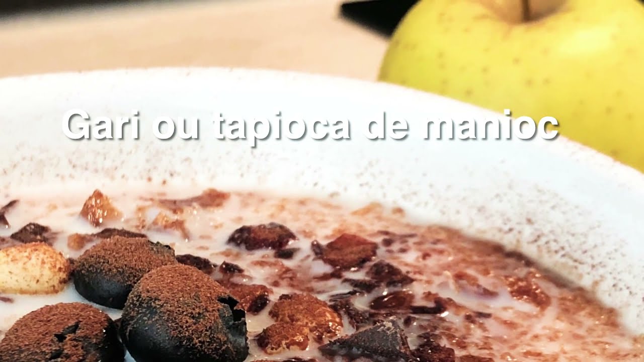 Comment manger le Gari ou tapioca de manioc au petit dej 😋 - YouTube