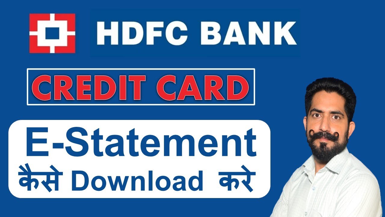 How to Download HDFC Bank Credit Cards Bill Statement - YouTube