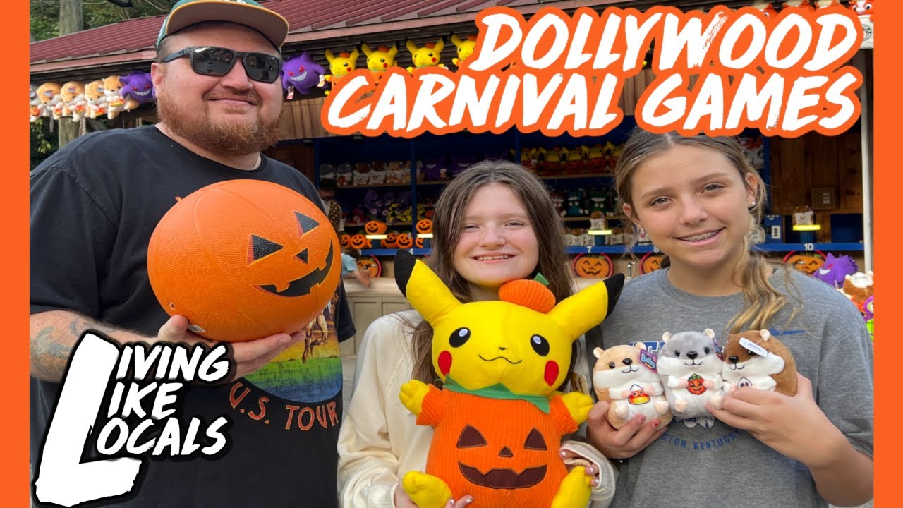 Carnival Games at Dollywood! What did we win? - YouTube