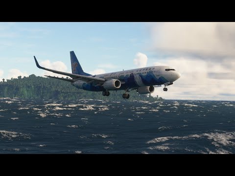 Dangerous flight of a plane flying very low between mountains Part 38 ...