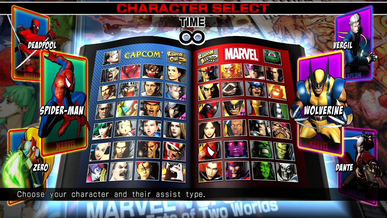 Ultimate Marvel vs. Capcom 3 All Characters [PS4] - YouTube