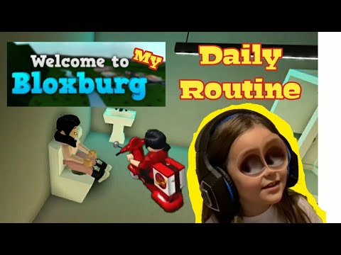 My Roblox Bloxburg Daily Routine - YouTube