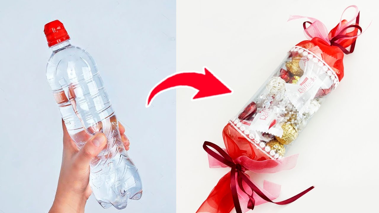 Botellas De Refresco Llenas De Dulces Para El Día De San Valentín