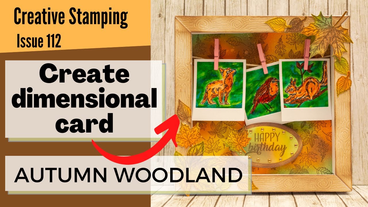 How to make dimensional card / Creative Stamping 112 /collab with ...