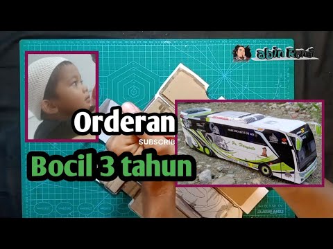 Papercraft Bus Po. Haryanto | Miniatur Bus Kertas - YouTube