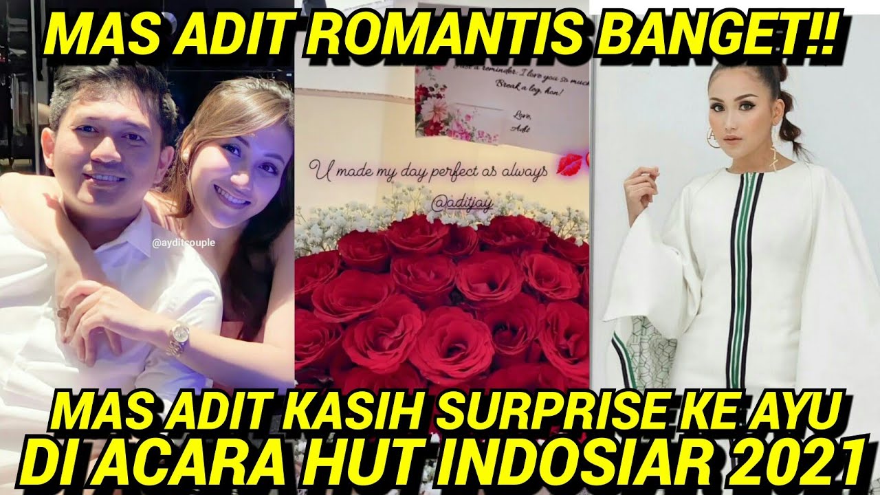 MAS ADIT BIKIN AYU TING TING KLEPEK2! DIAM2 KASIH SURPRISE KE LOKASI SYUTING HUT INDOSIAR TADI ...